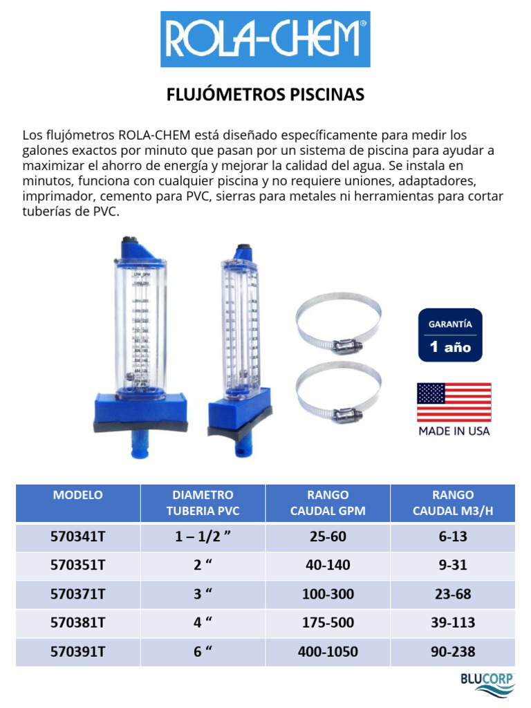 FT Flujometro Rolachem | PDF