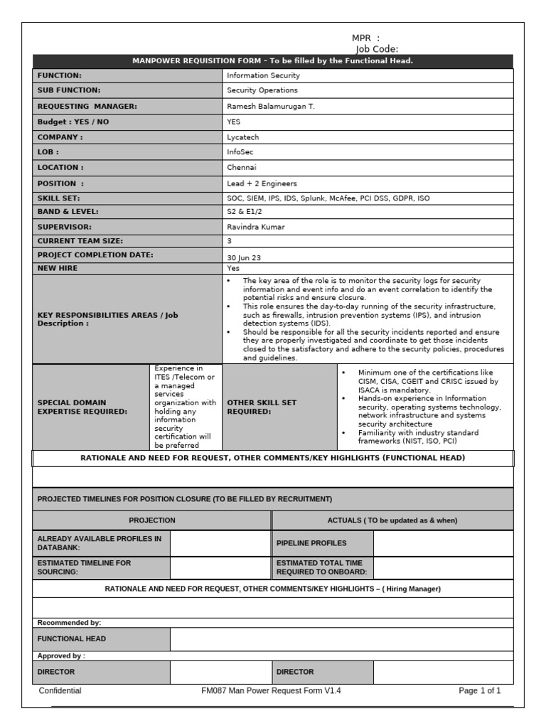 03 - MPR For Security Ops | PDF