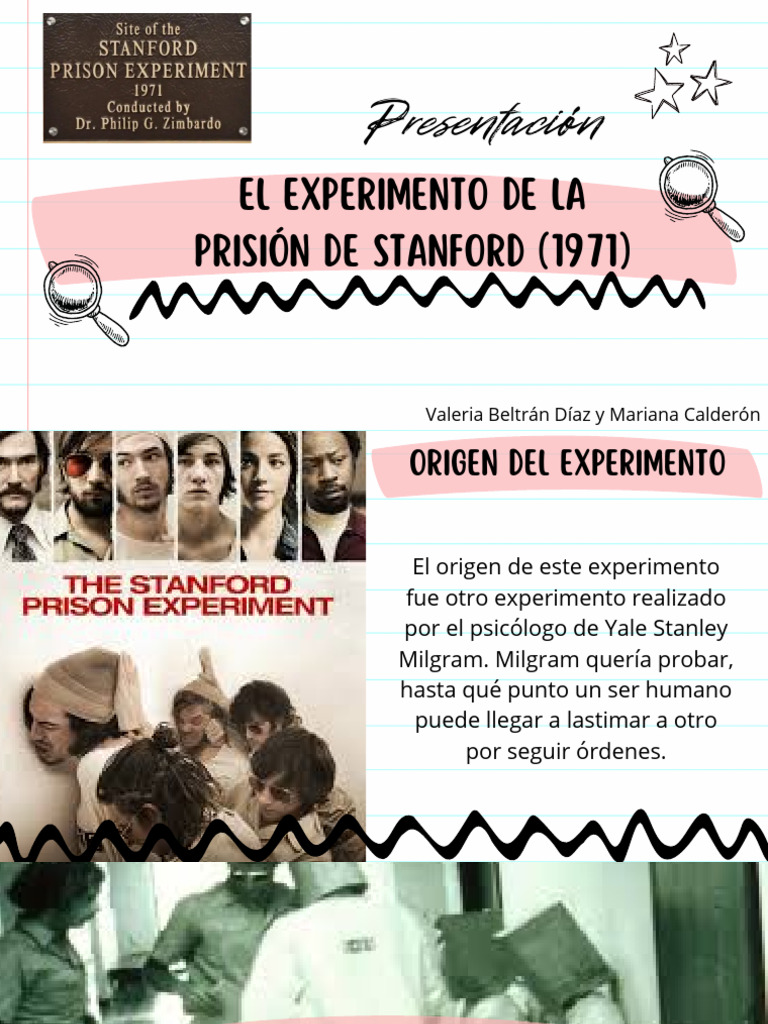 Experimento de La Carcel de Stanford Presentación | PDF | Experimentar | Ciencias del comportamiento
