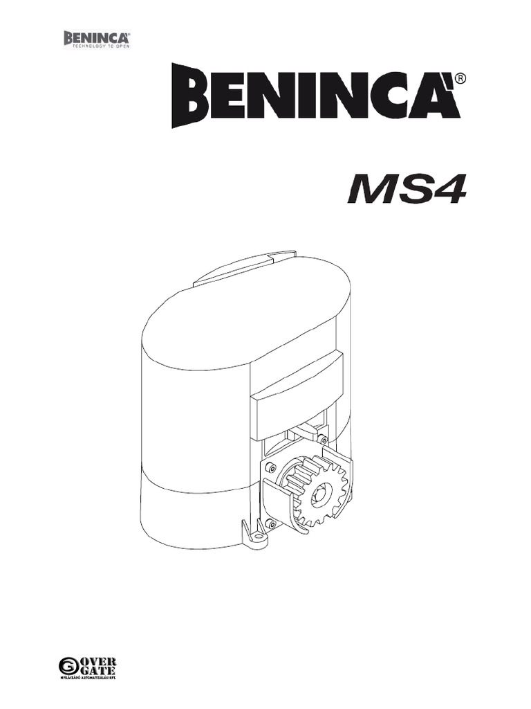 Beninca MS4 Tolókapu Motor | PDF