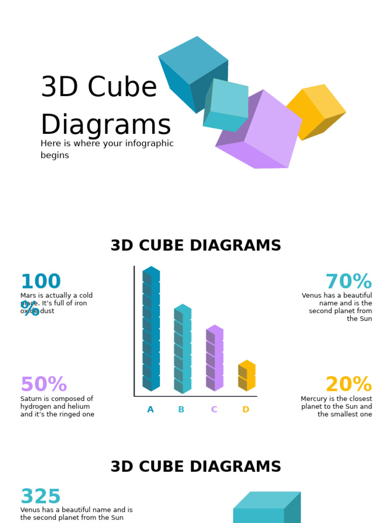 3D Cube Diagram by Slidesgo | PDF