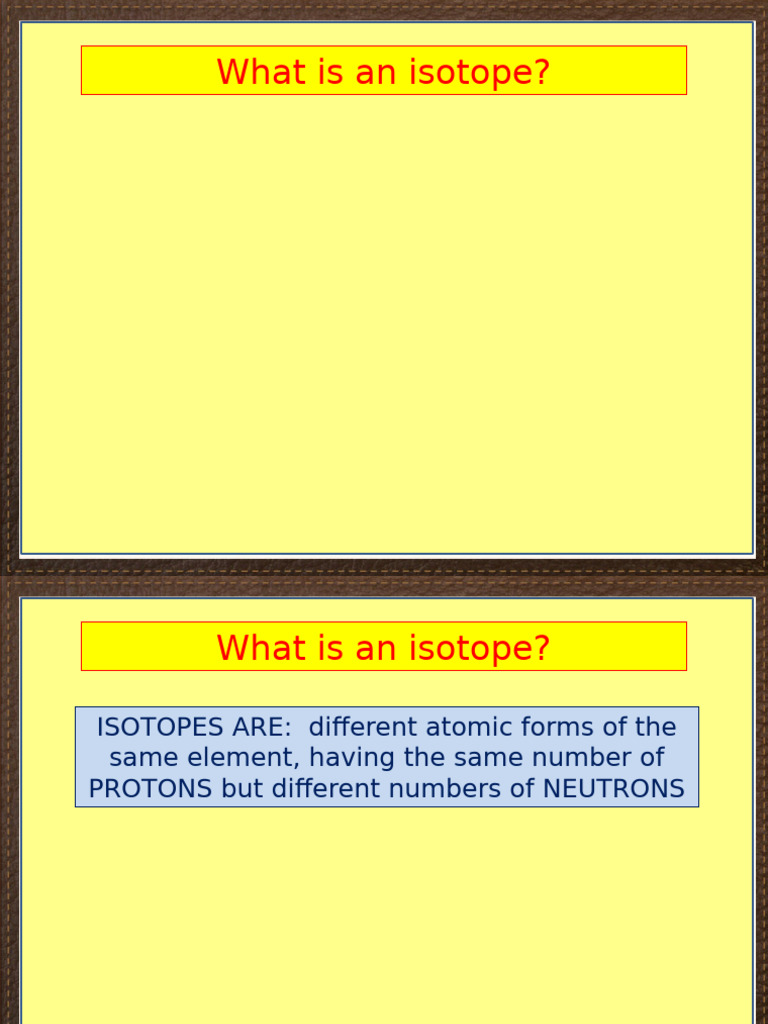 Isotopes | PDF