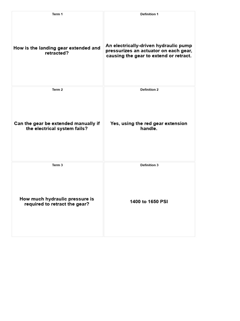 Landing Gear DA42 | PDF