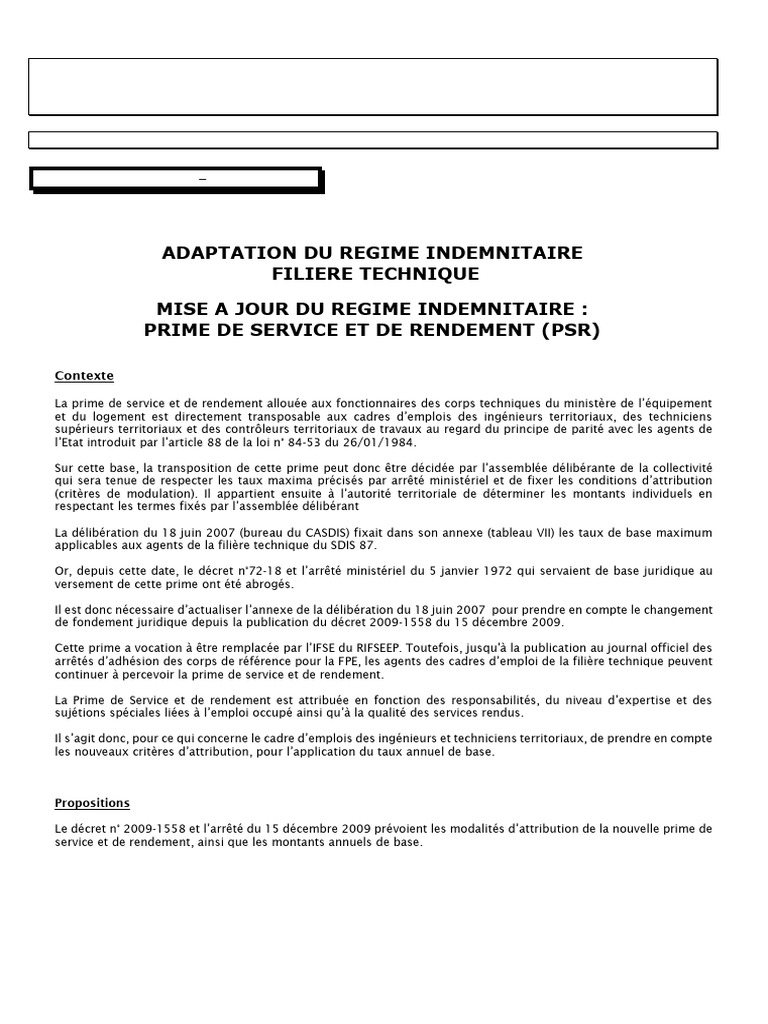 Rapport N°2018-02-10 PSR | PDF