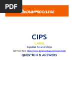 CIPS 2024 Exam Schedule | PDF