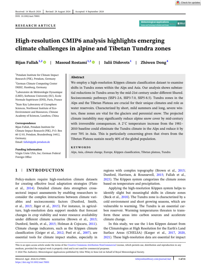 High-Resolution CMIP6 Analysis Highlights Emerging Climate Challenges ...