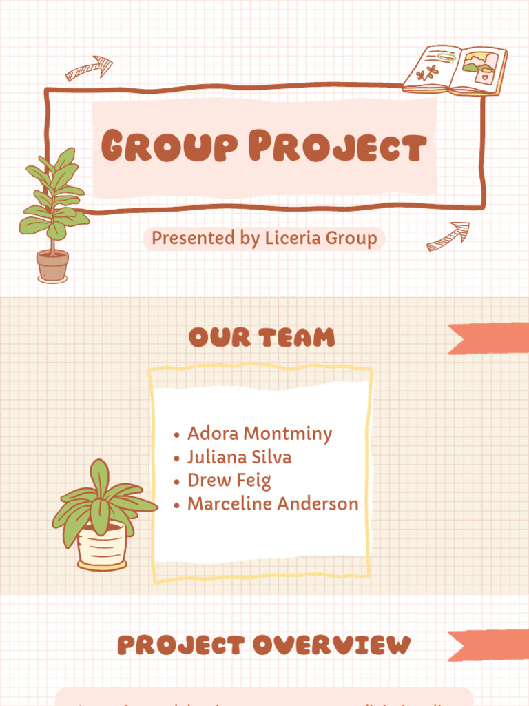 Cream Brown Illustrative Group Project Presentation PDF | PDF