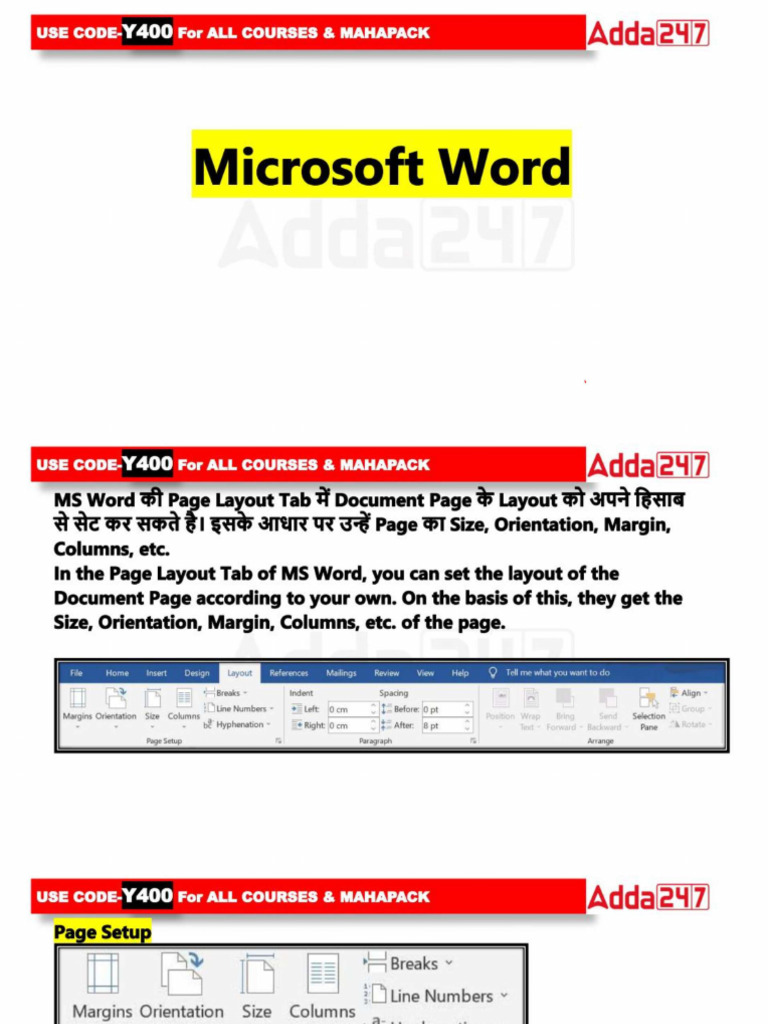Ms Word Class 4 | PDF