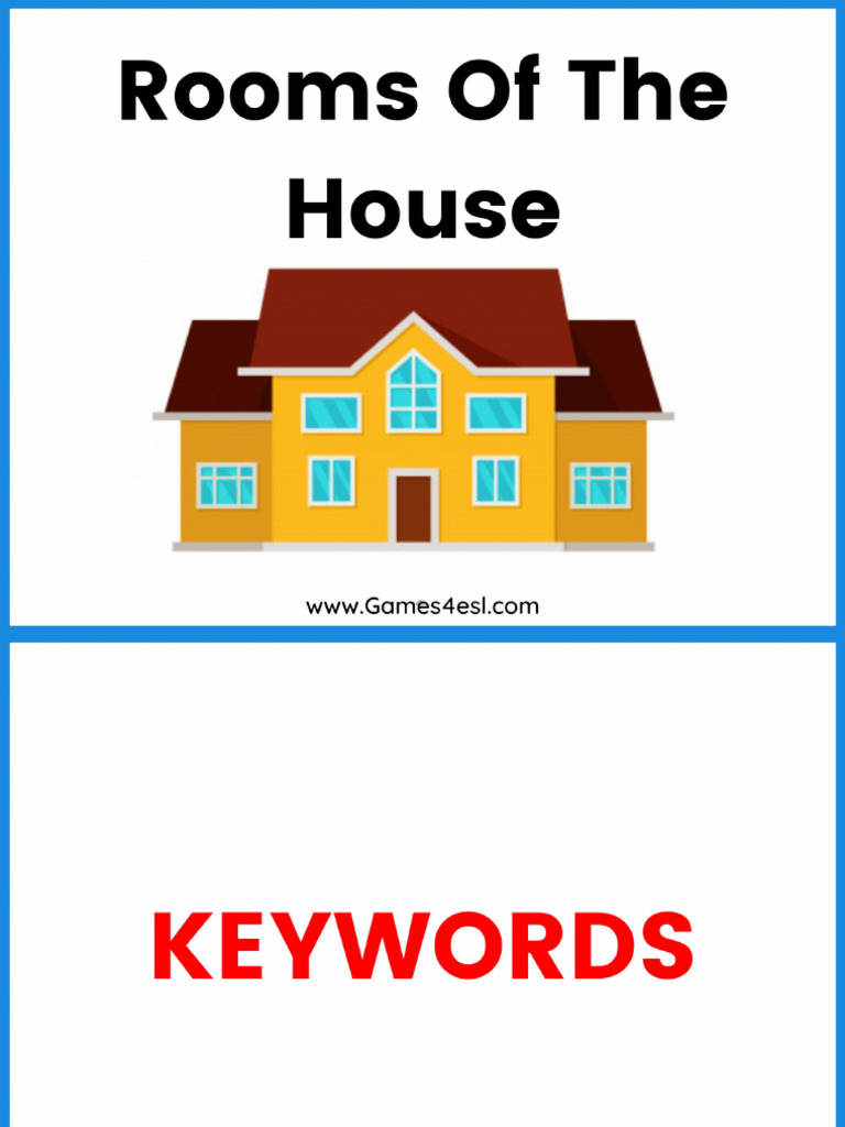 Rooms of The House Vocabulary | PDF