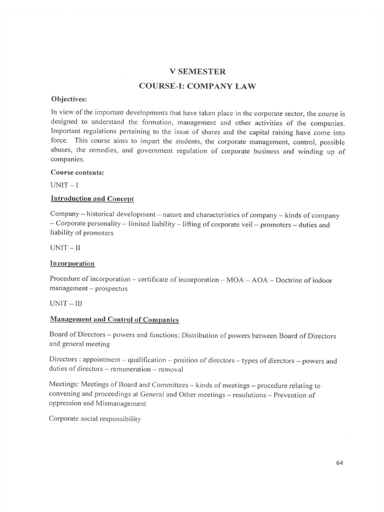 5th Sem Syllabus | PDF