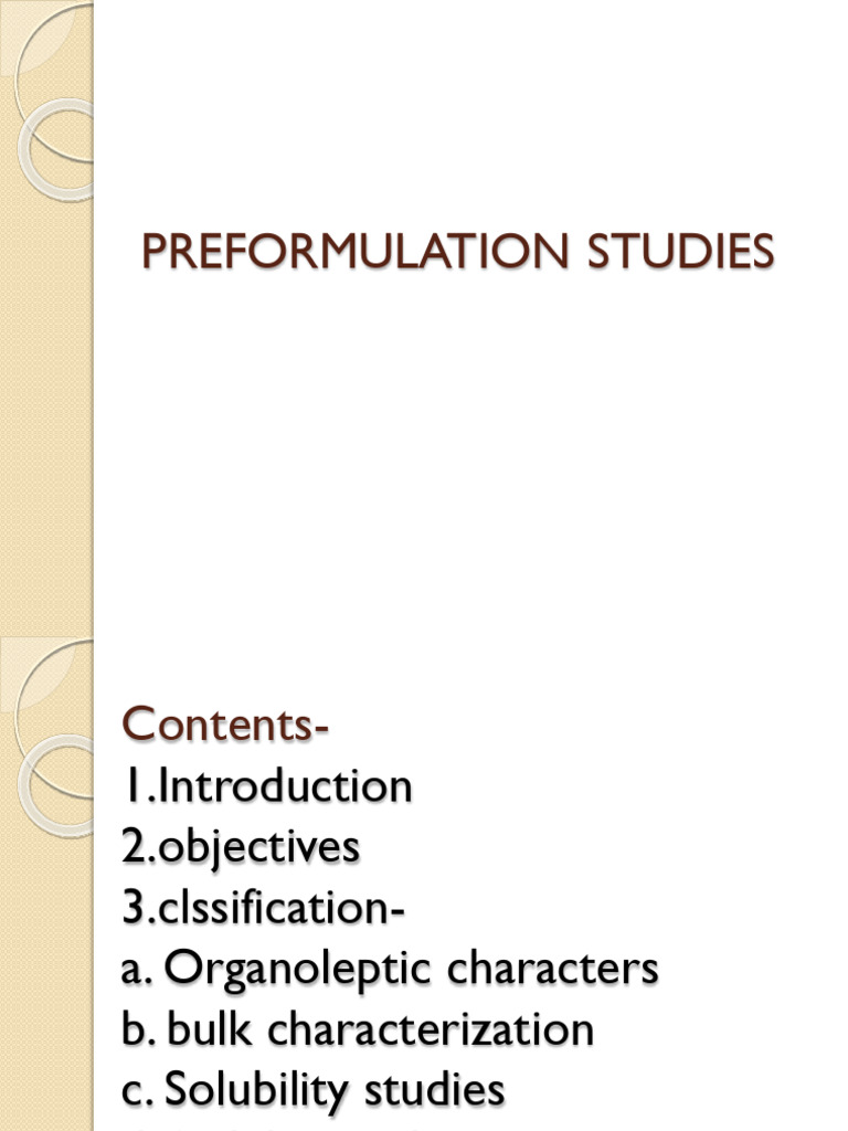 Unit 1 Preformulation Studies | PDF | Acid Dissociation Constant | Wellness