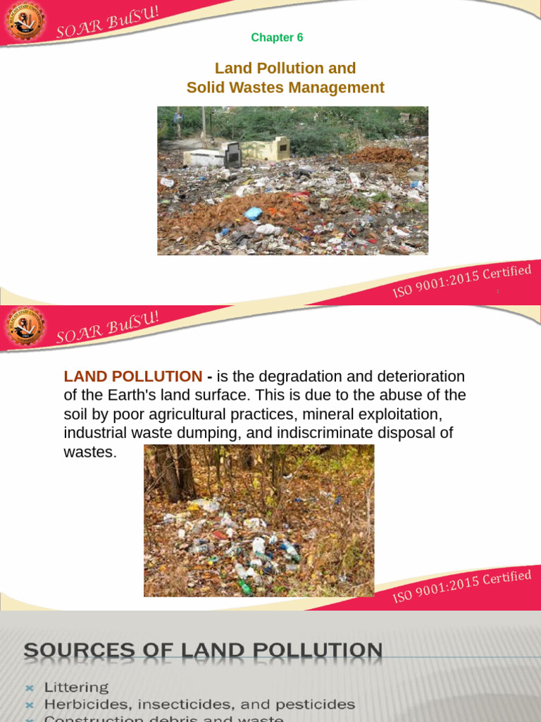 CHAPTER 6 Land Pollution and Soild Wastes Management | PDF | Waste ...