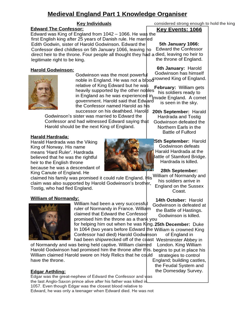 1 KS3 Medieval England 1 4 | PDF