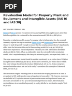 IAS 16 Revaluation Model | PDF