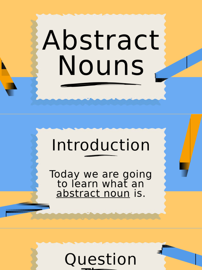 Abstract Nouns | PDF