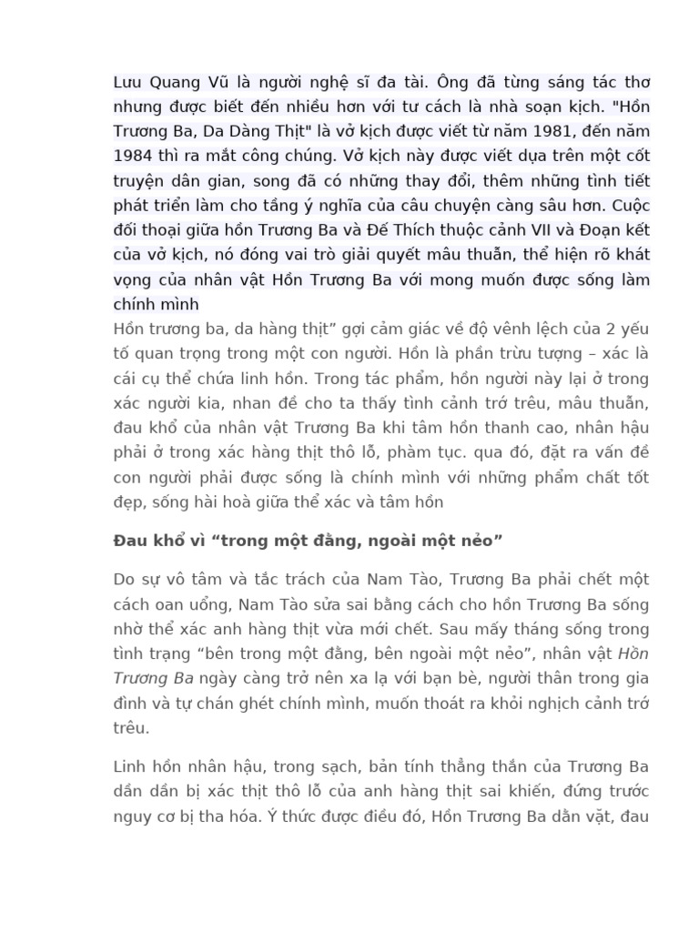 hồn tba da hàng thịt | PDF