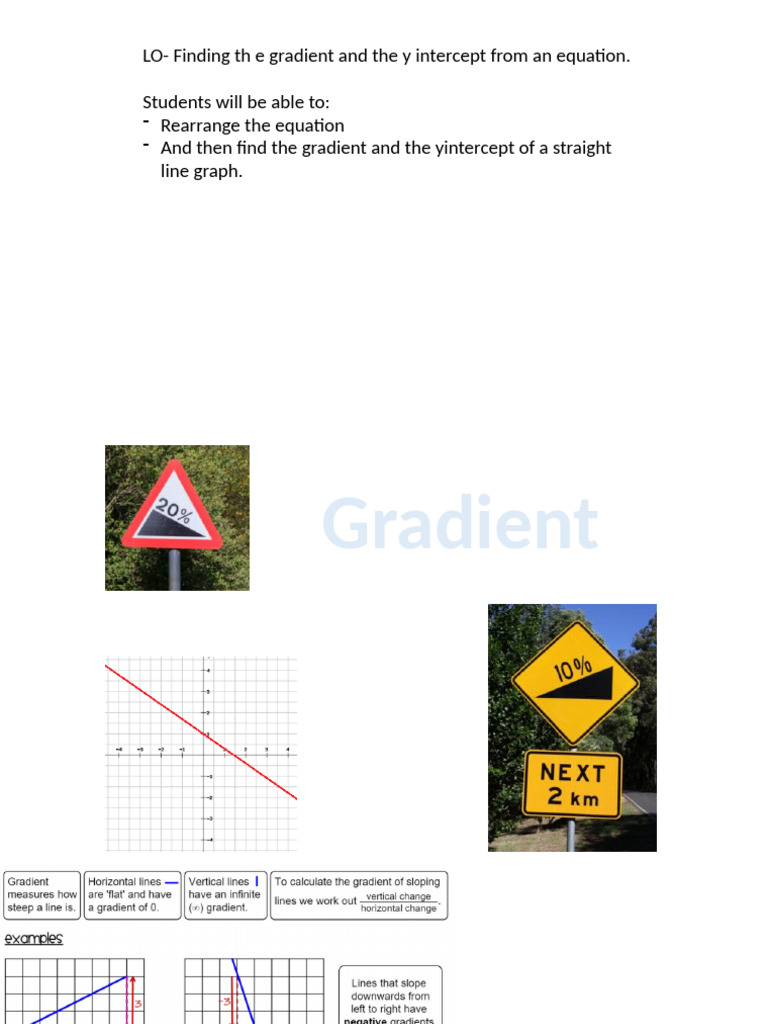3 Gradient of A Graph | PDF