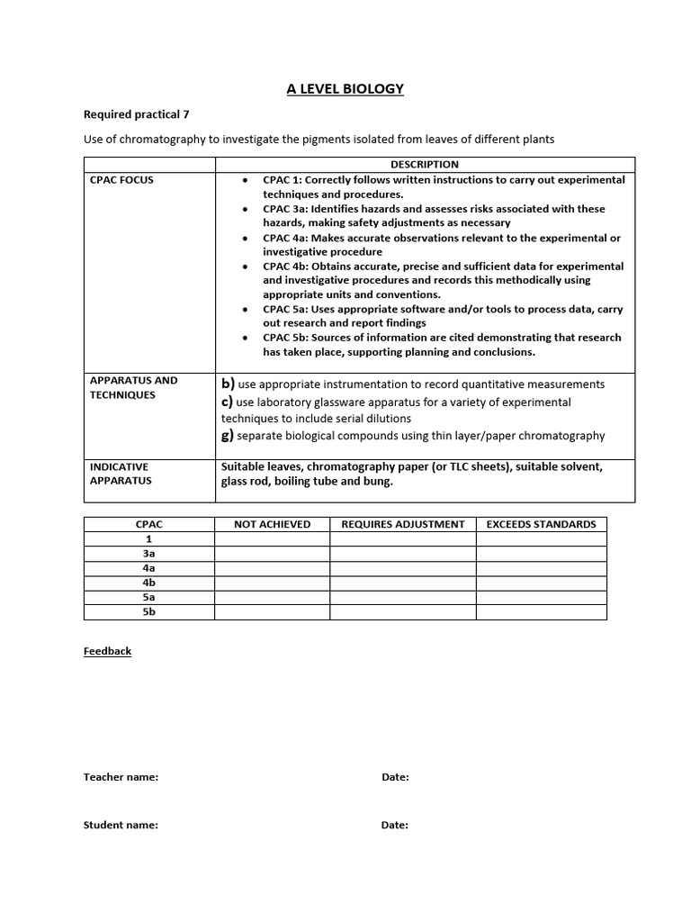 CPAC Required Practical 7 | PDF CPAC Required Practical 7 | PDF