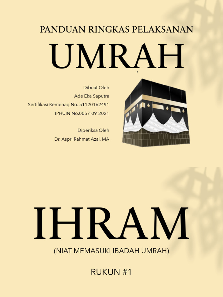 Panduan Ringkas Umroh - 221021 - 001515 | PDF