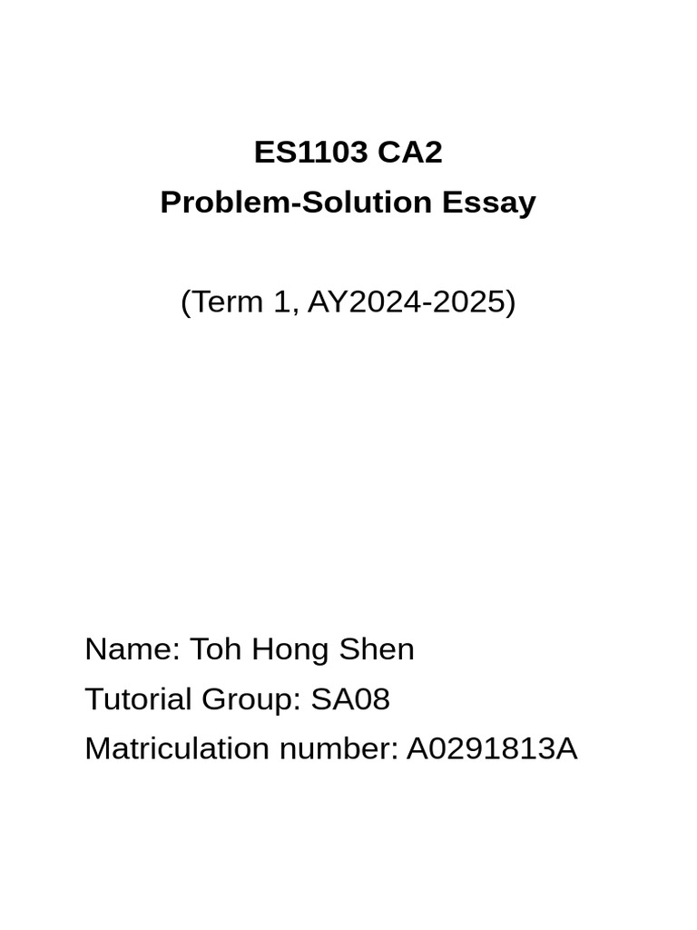 SA08 - Toh Hong Shen - CA2 | PDF
