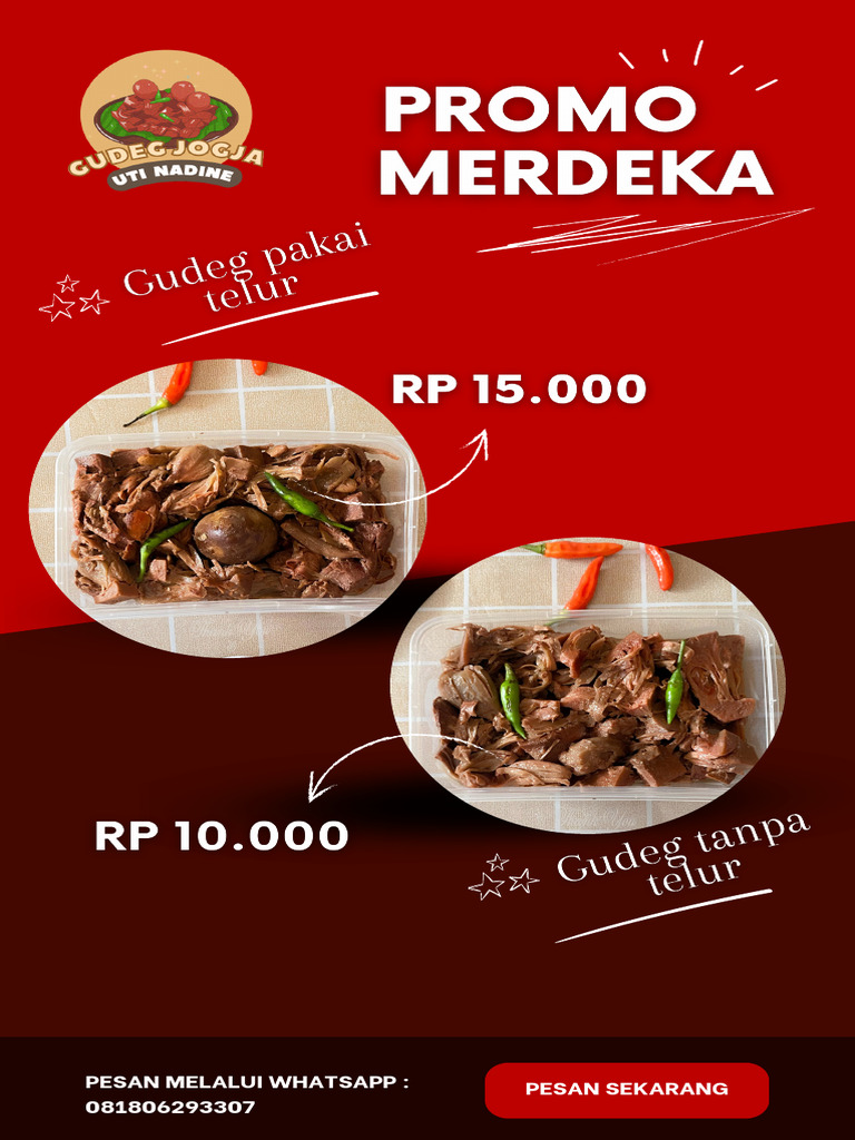 Menu Gudeg | PDF