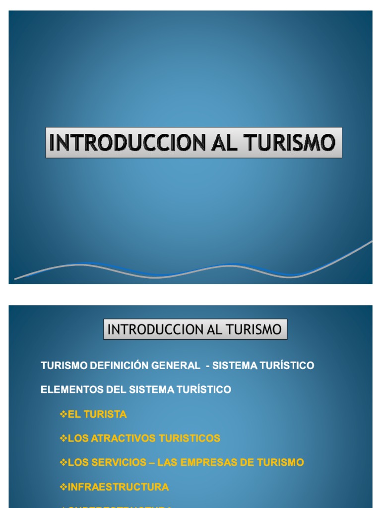 INTRODUCCIÓN AL TURISMO[1] | PDF | Turismo | Transporte