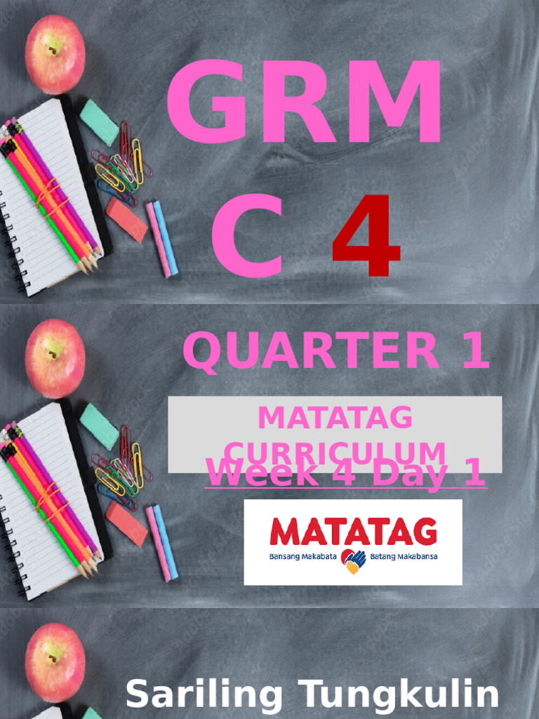 GRMC 4 Matatag PPT q1 Week 4 | PDF