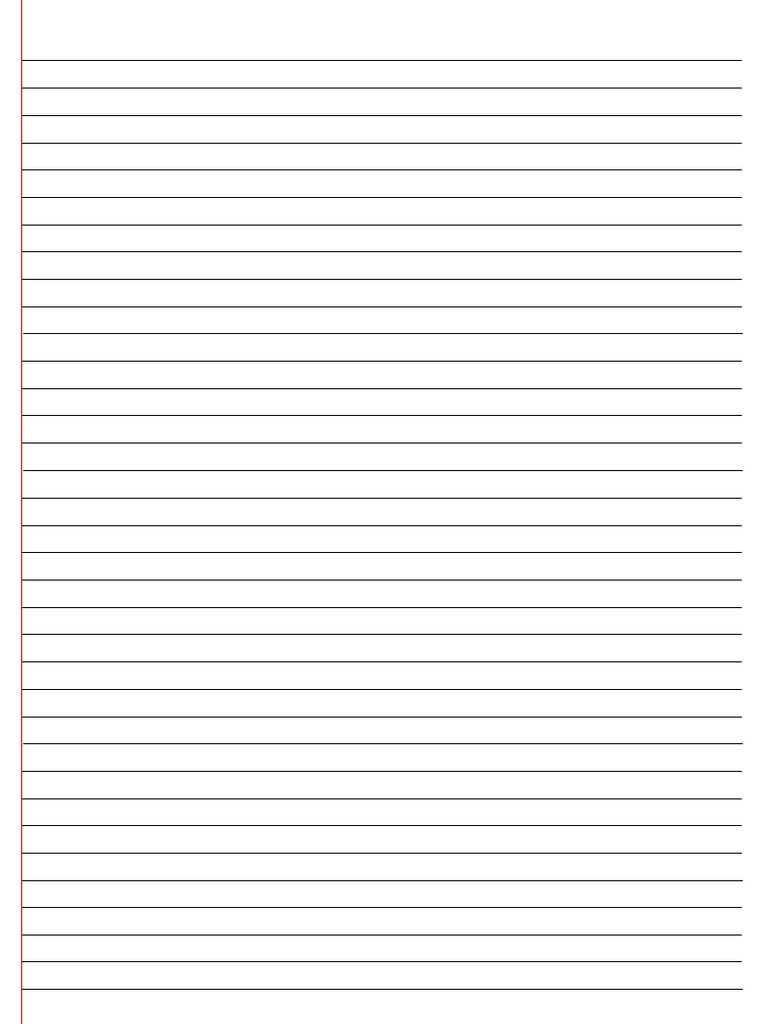 Plantilla para Escribir Recto en Folio Con Margen Simple | PDF