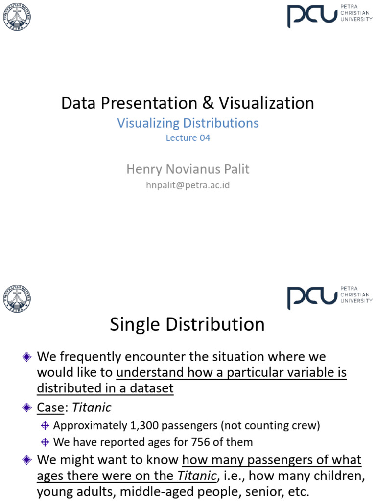 DPV Lct04 VisualizingDistributions | PDF