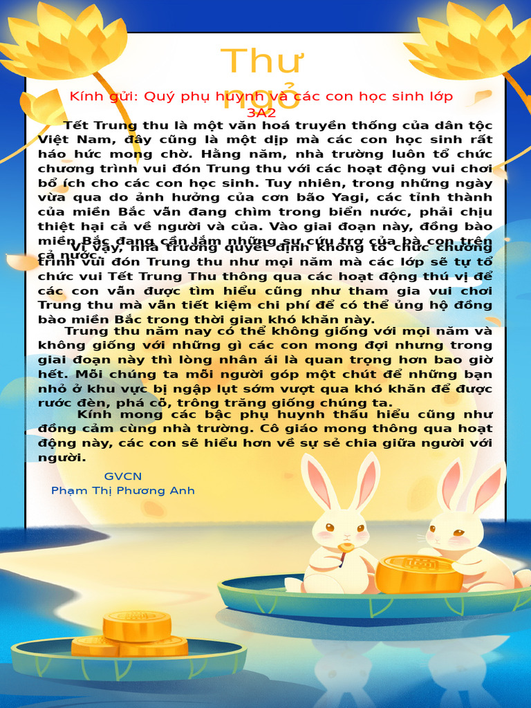 Thư Ngỏ Trung Thu | PDF