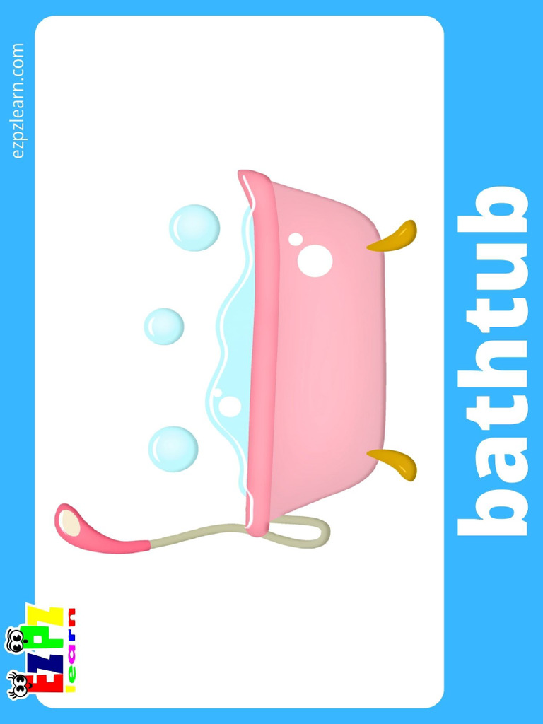 Bathroom Flashcards With Words | PDF