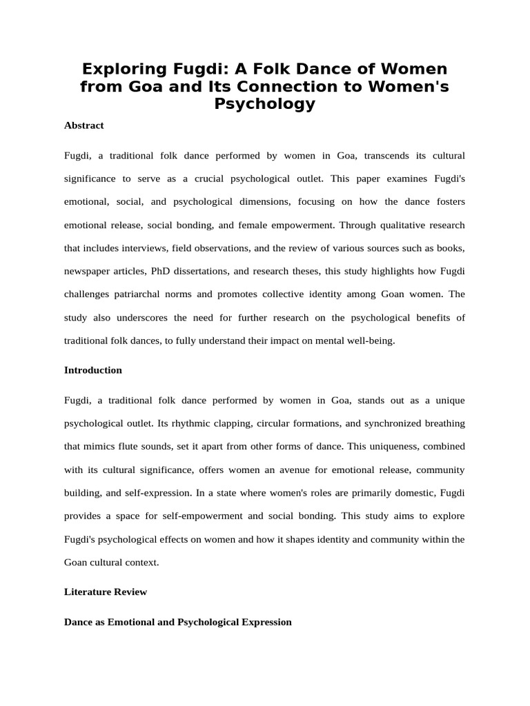 Exploring Fugdi: A Folk Dance of Women From Goa and Its Connection To ...