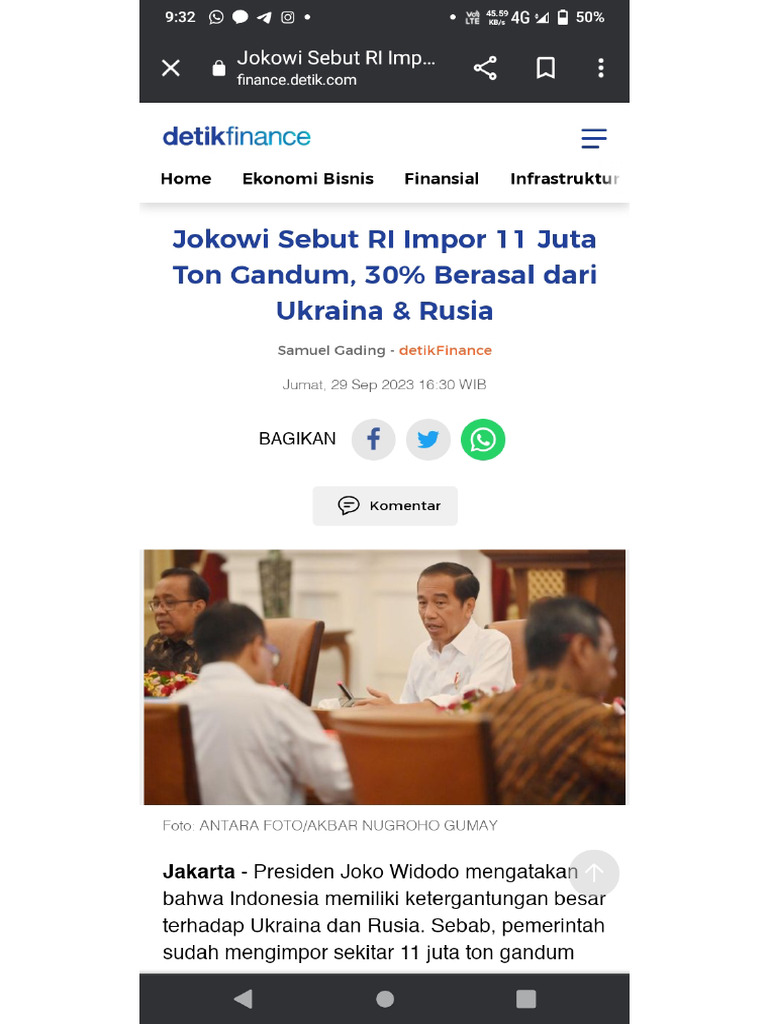 Impor Gandum Dari Rusia Dan Ukraina | PDF