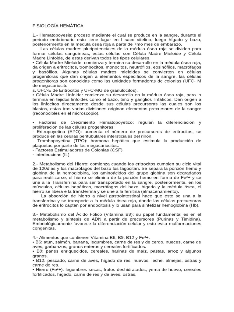 Guía de Hemático | PDF