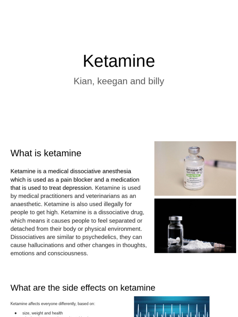 Ketamine | PDF