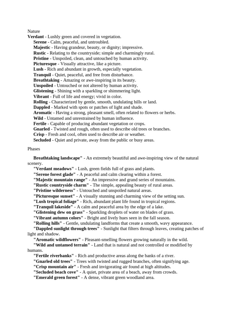 0500 IGCSE Words To Use | PDF