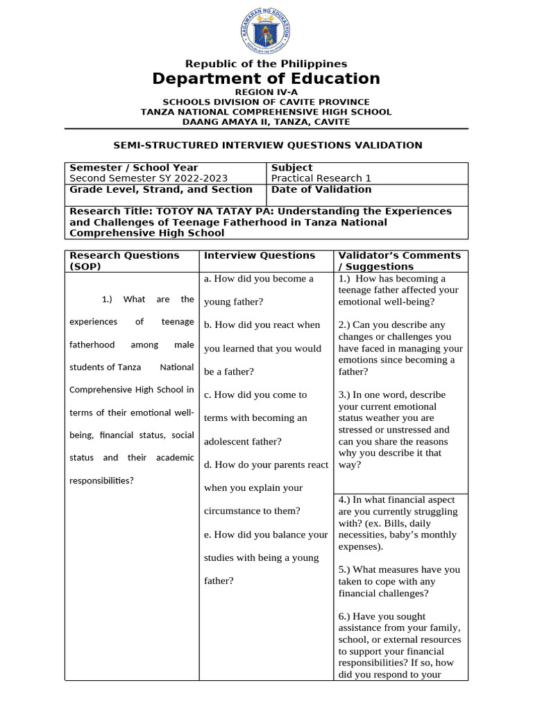 INTERVIEW QUESTIONS Mam Dara | PDF
