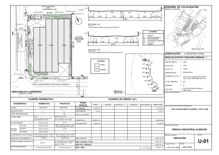 U-01 Plano de Ubicacion - Lev Obs2 | PDF