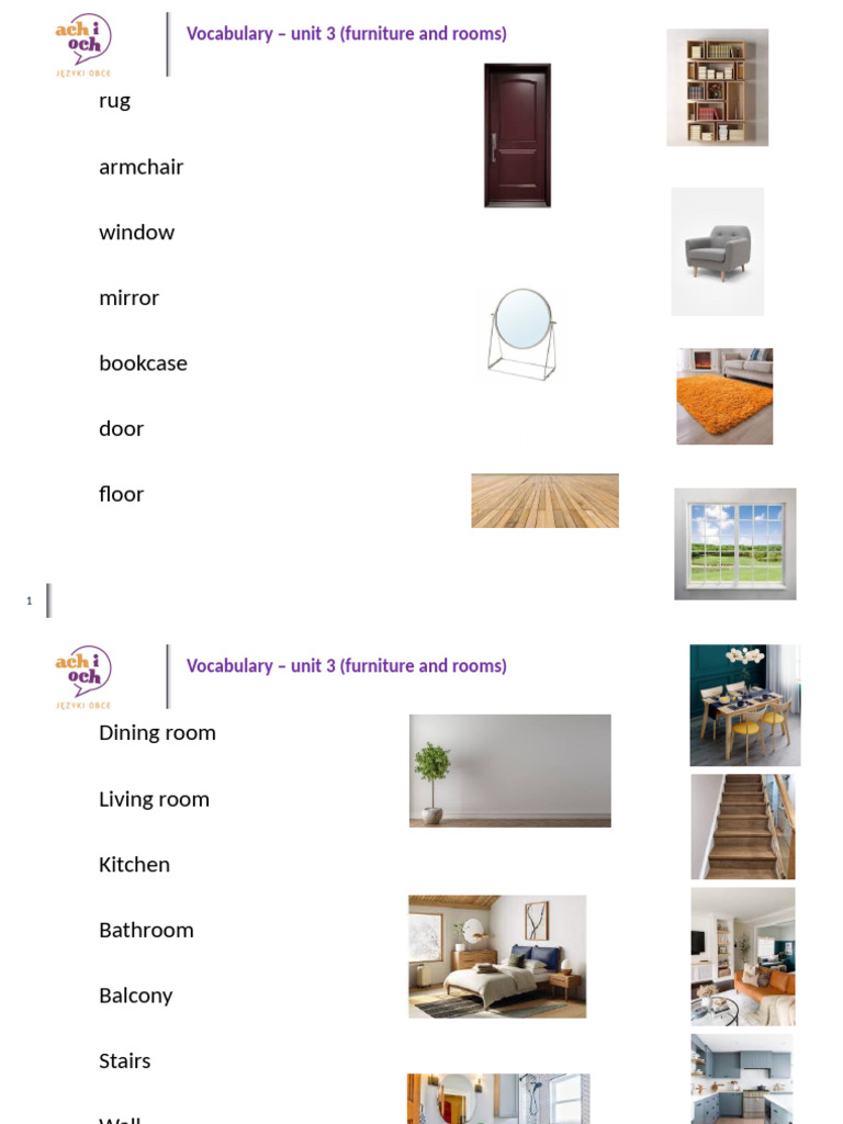 Look 2 Unit 3-6. Furniture and Rooms, Sport, Jobs and Work, My Day | PDF