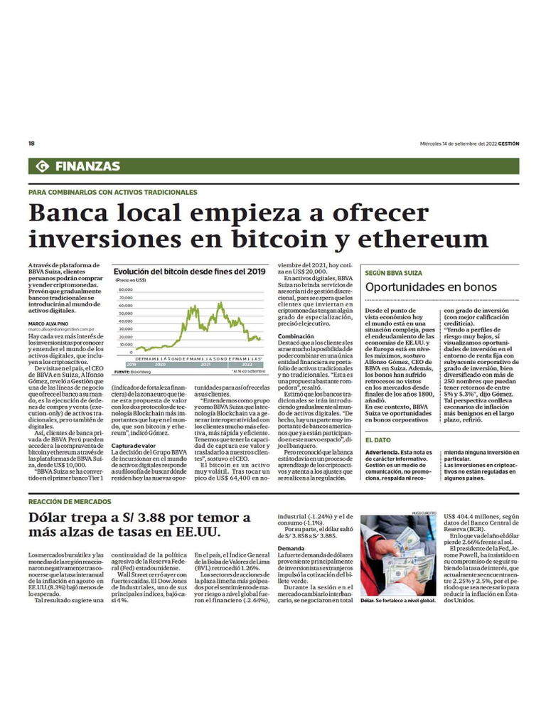Bitcoin Banca Peruana | PDF