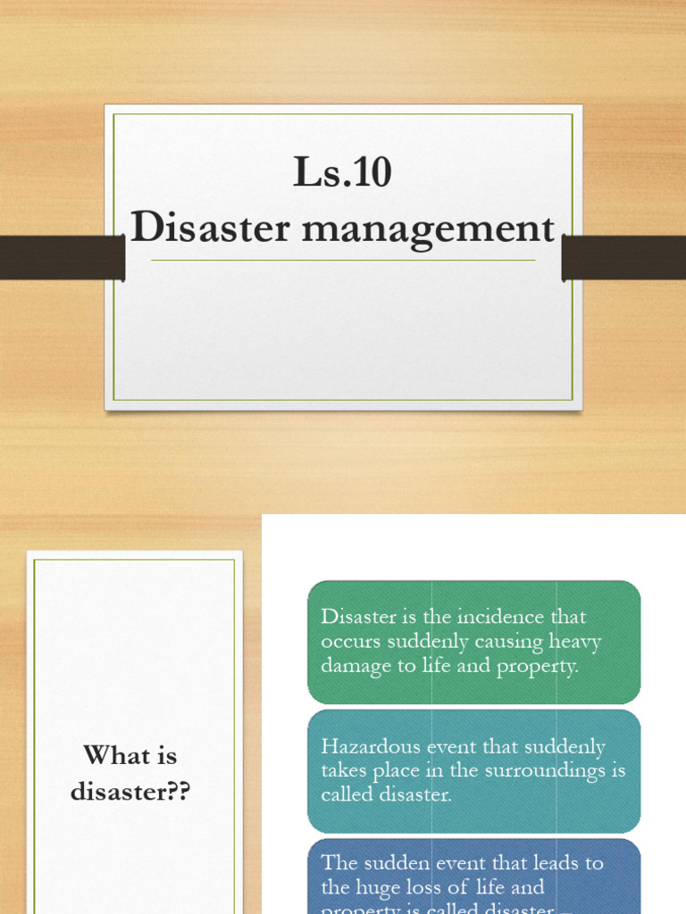 G10 Sci 2 Ls.10.Disaster Management | PDF