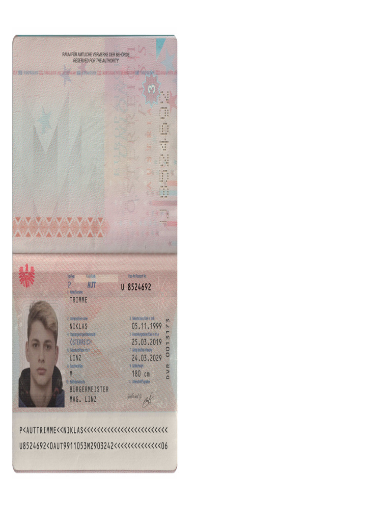 Austria Passport 2014 Fedor | PDF