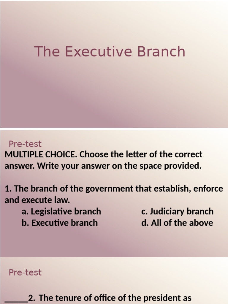6 Executive Department | PDF