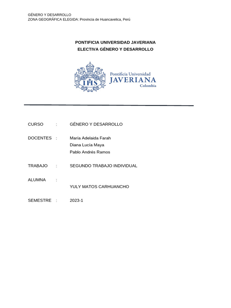 Escrito #2 - Yuly Matos Carhuancho | PDF