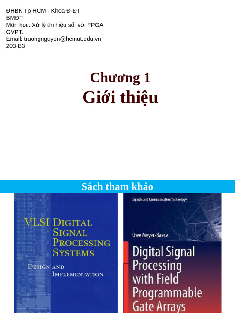 Dsp-Fpga - ch01 - Gioi Thieu - p1 | PDF Dsp-Fpga - ch01 - Gioi Thieu - p1 | PDF