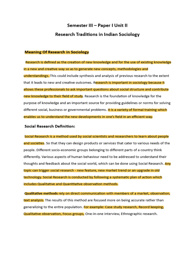 P1 U2 - Research Tradition | PDF