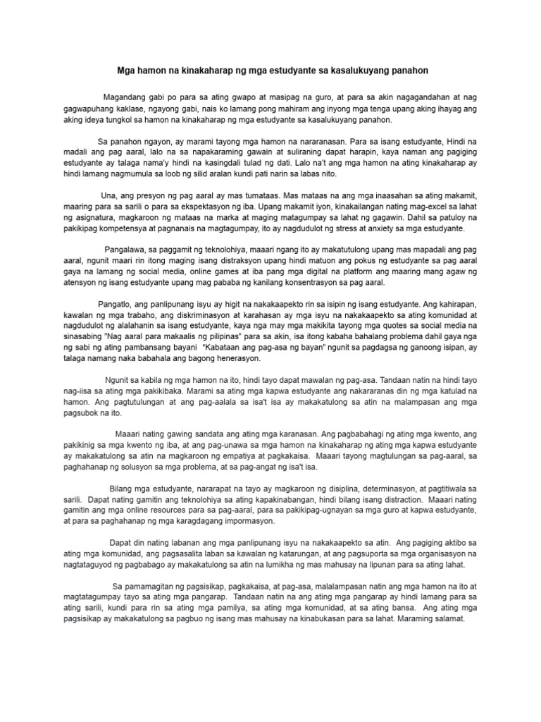 Talumpati | PDF