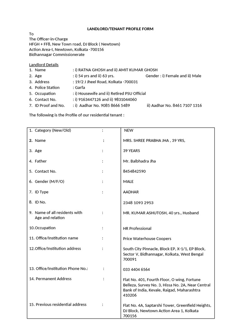 Police Verification 1-2 | PDF