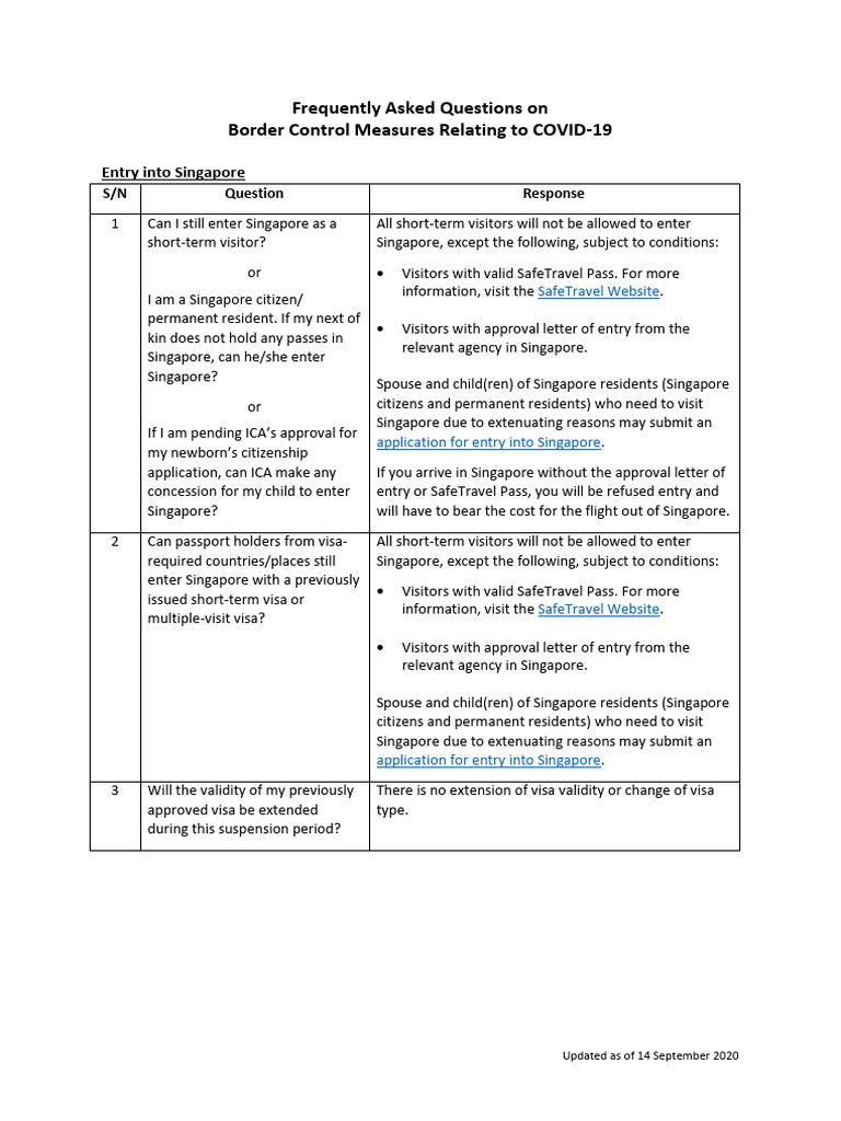 Faqs On New Border Control Measures | PDF
