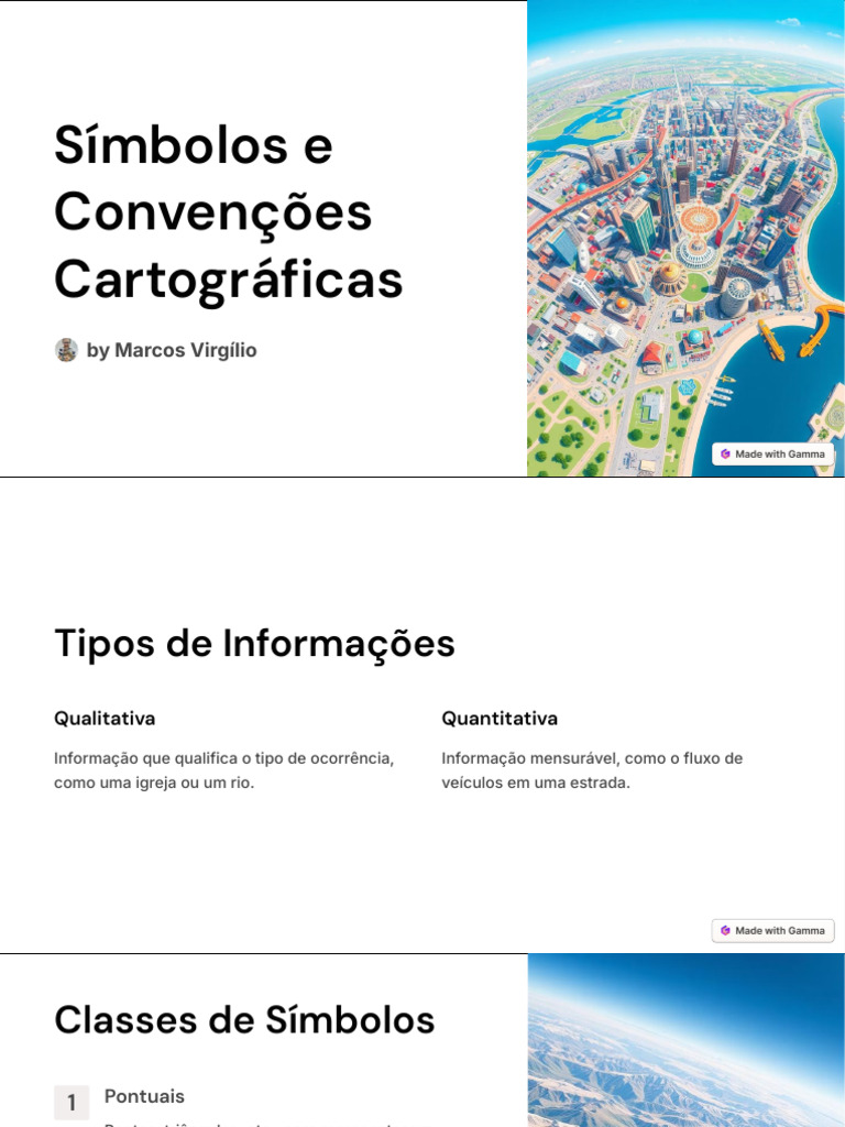 Símbolos e Convenções Cartográficas | PDF